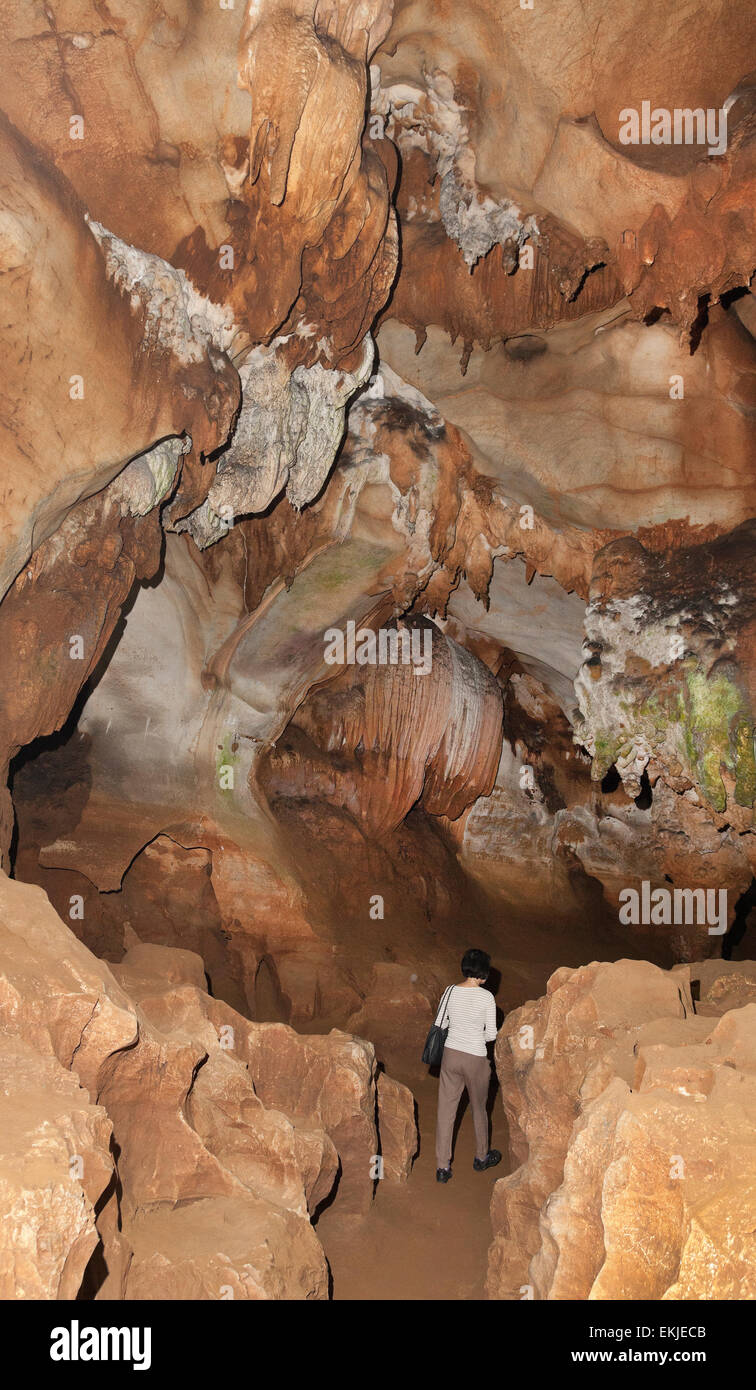 Chiang Dao Cave, Chiang Rai, Northern Thailand. Limestone formations ...