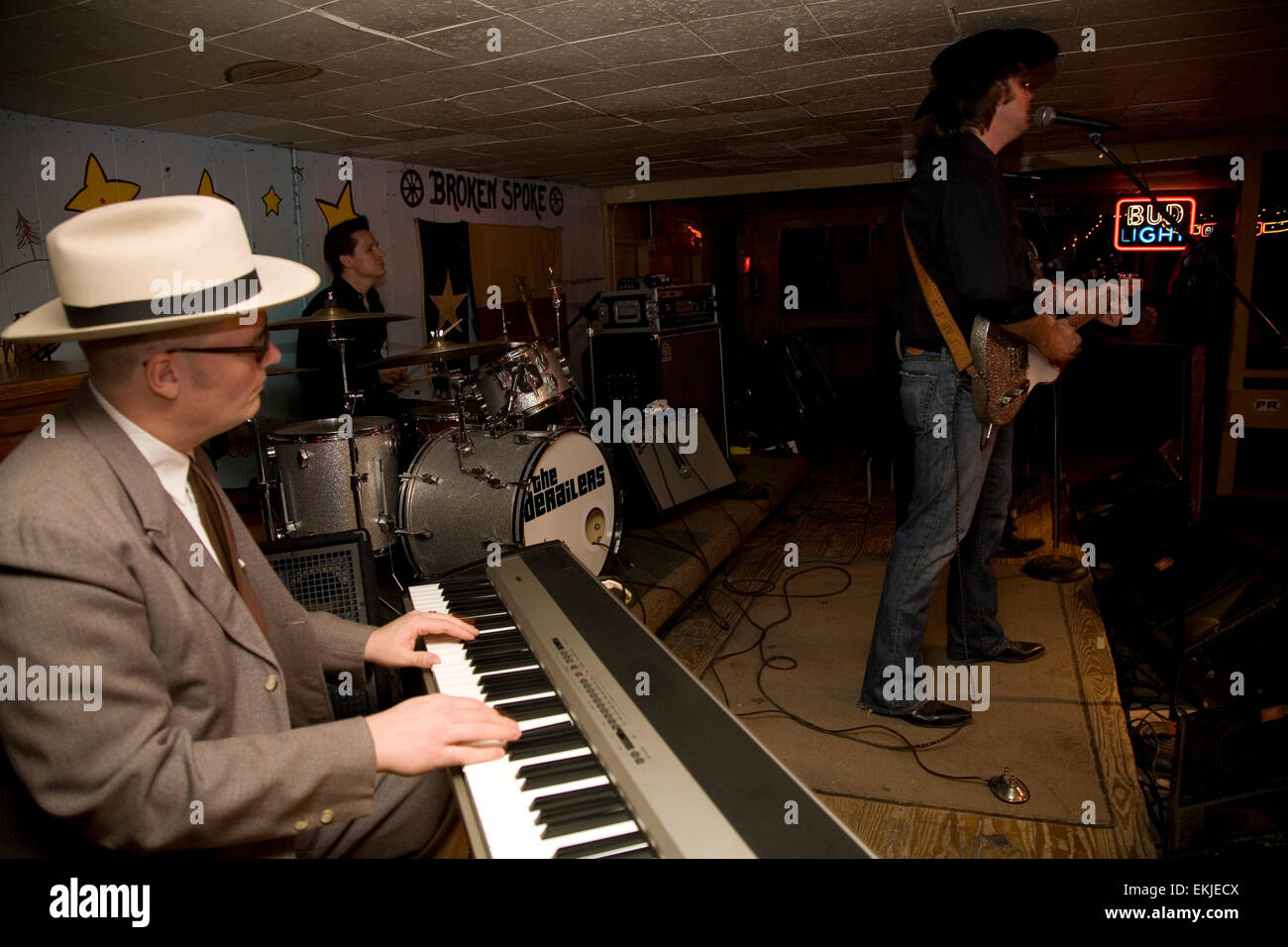 Sweet Basil McJagger on the piano at the Broken Spoke, Austin, Texas ...