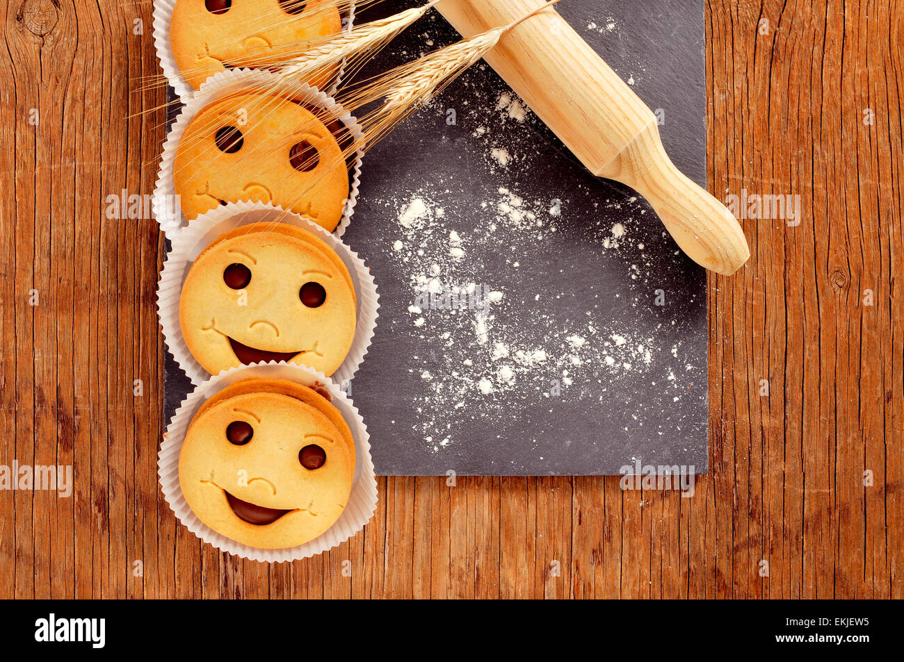 Smiley biscuits sweet food hi-res stock photography and images - Alamy