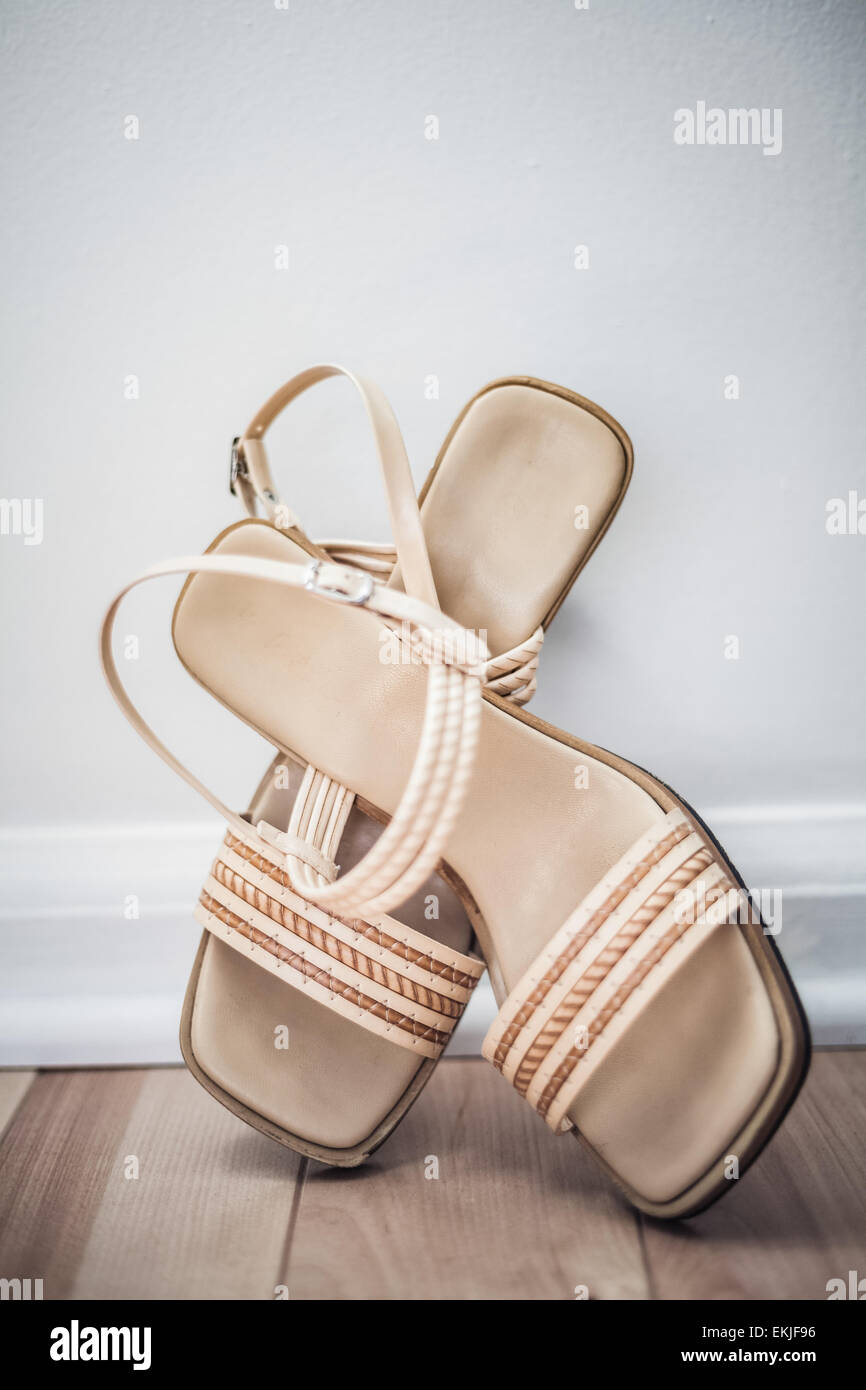 Female shoe crossed hi-res stock photography and images - Alamy