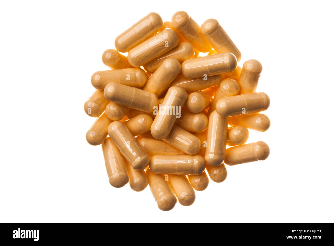 Macro Closeup Circular Texture of Vitamins B Complex Isolated on White ...