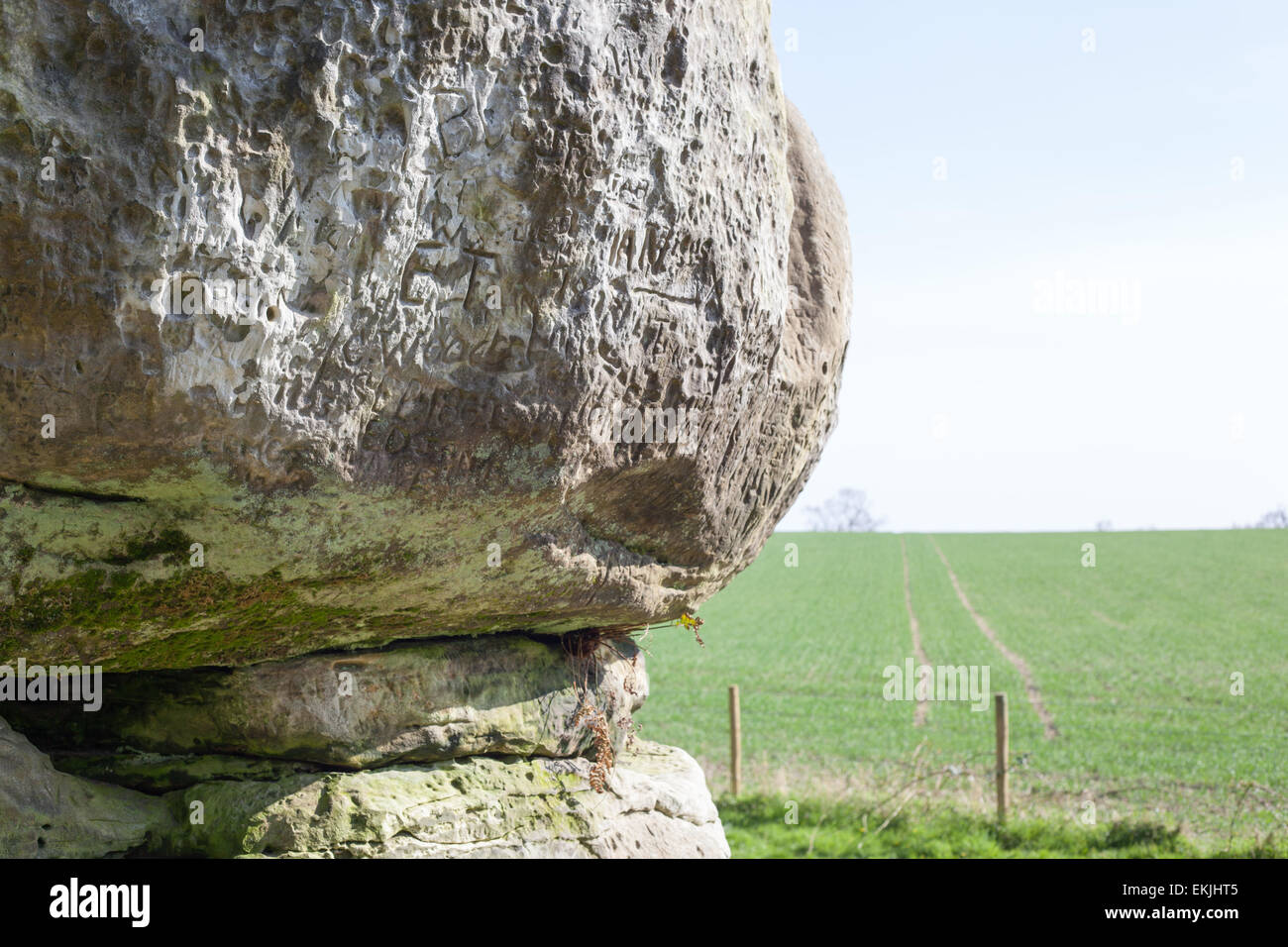 The chiding stone at Chiddingstone, Kent, England Stock Photo - Alamy