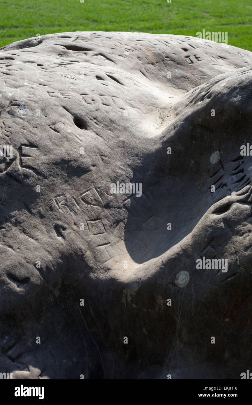 The chiding stone at Chiddingstone, Kent, England Stock Photo - Alamy