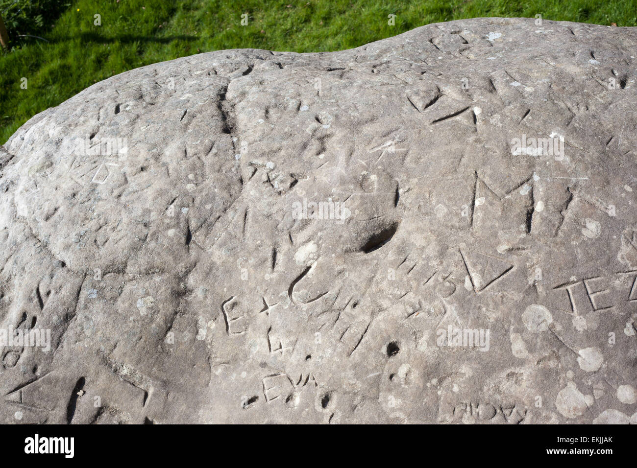 The chiding stone at Chiddingstone, Kent, England Stock Photo - Alamy