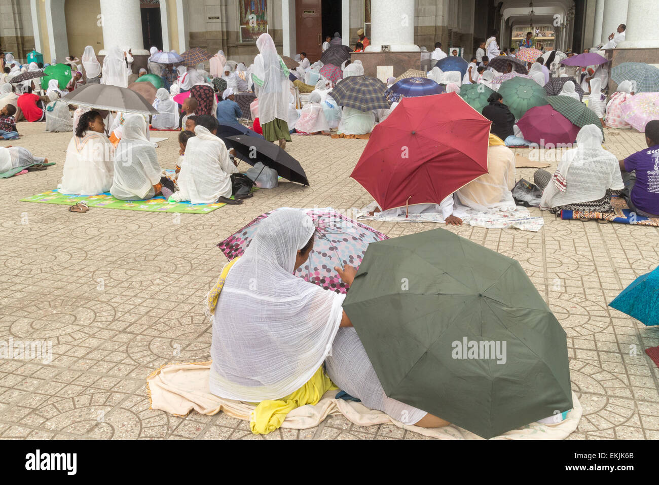 Addis Ababa, Ethiopia. 10th Apr, 2015. Devoted Ethiopian Orthodox ...