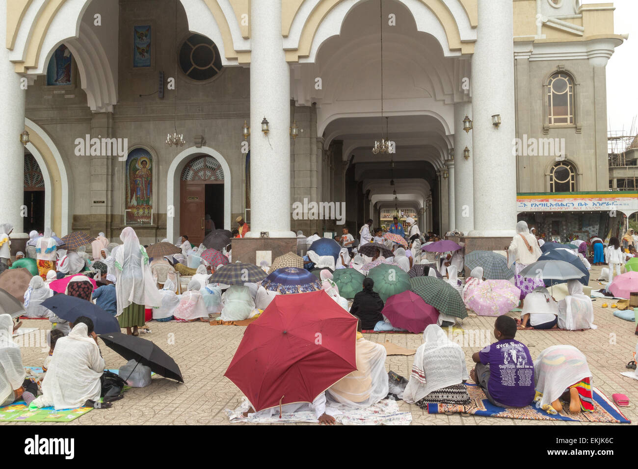 Addis Ababa, Ethiopia. 10th Apr, 2015. Devoted Ethiopian Orthodox ...