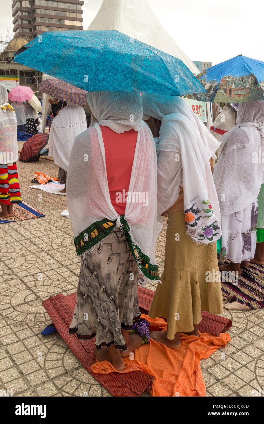 Addis Ababa, Ethiopia. 10th Apr, 2015. Devoted Ethiopian Orthodox ...