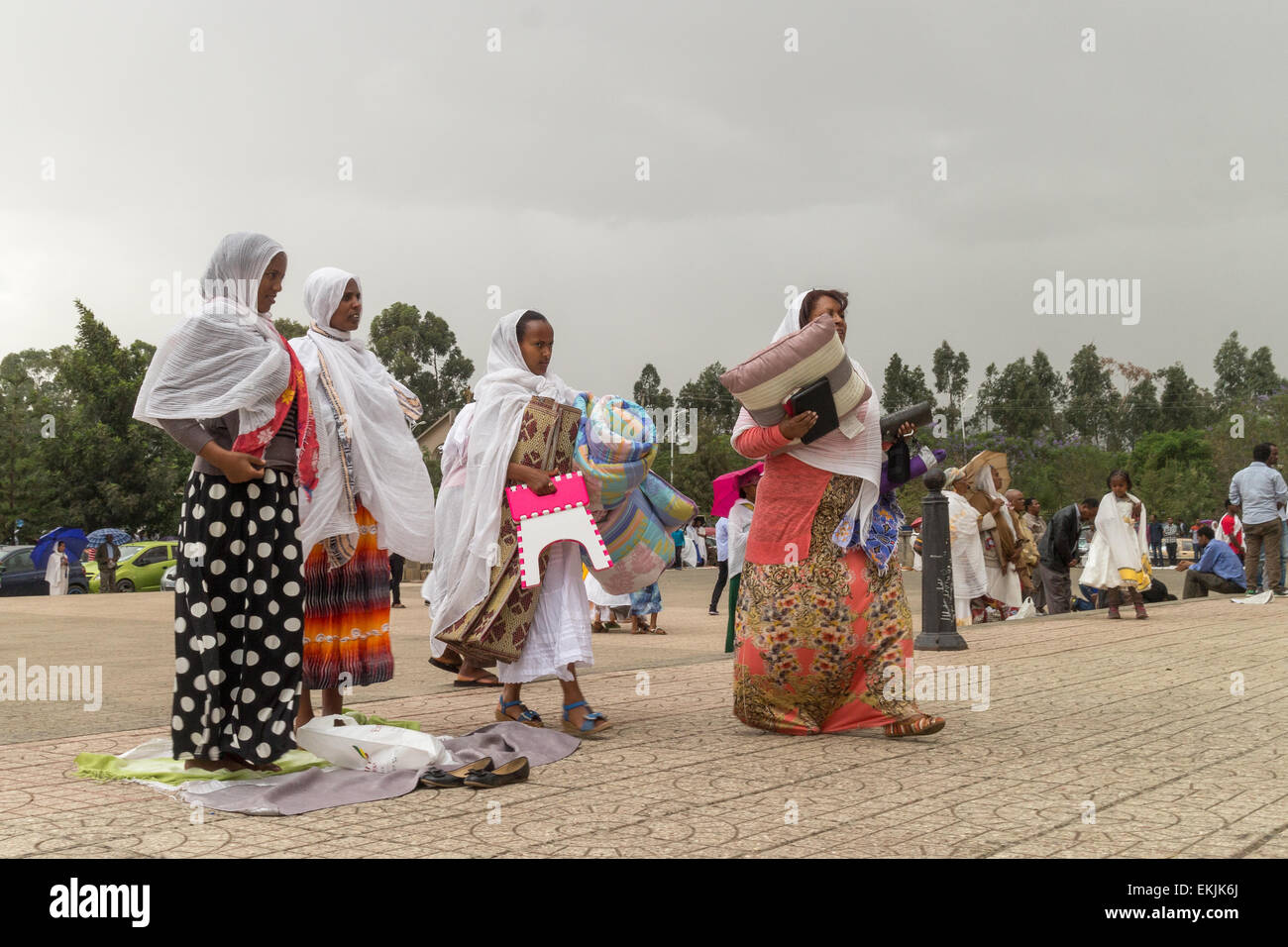 Addis Ababa, Ethiopia. 10th Apr, 2015. Devoted Ethiopian Orthodox ...