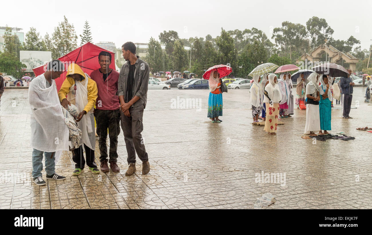 Addis Ababa, Ethiopia. 10th Apr, 2015. Devoted Ethiopian Orthodox ...