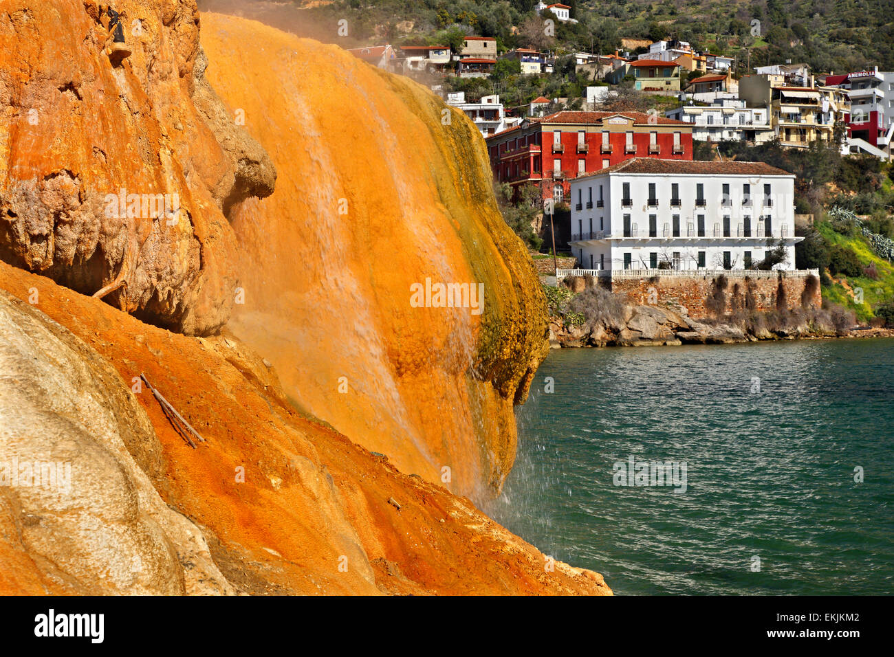 At Edipsos ("Aidipsos") town famous for its hot, healing springs, North ...
