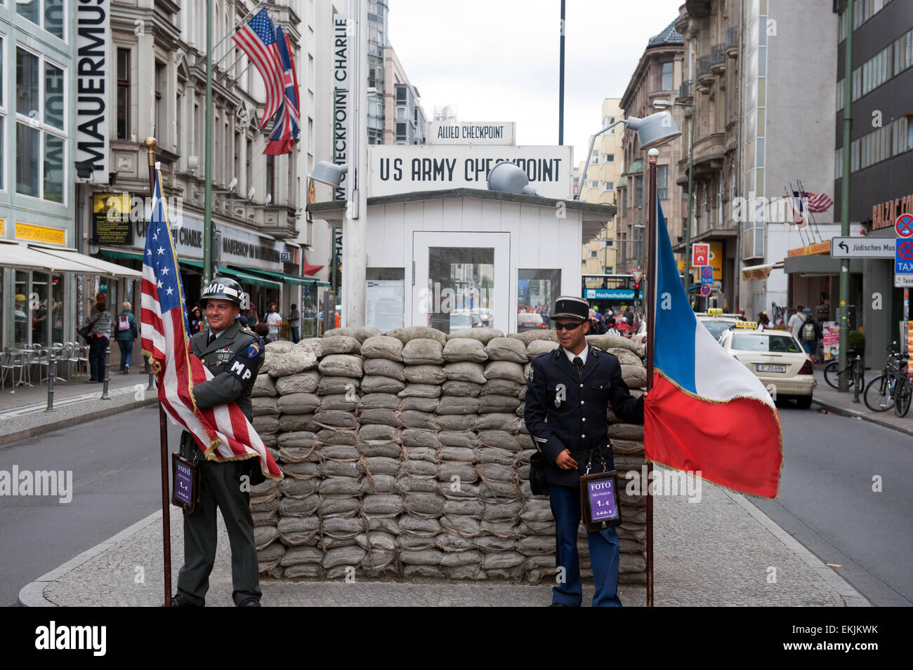 The famous formerly Checkpoint Charlie Berlin Germany Stock Photo - Alamy