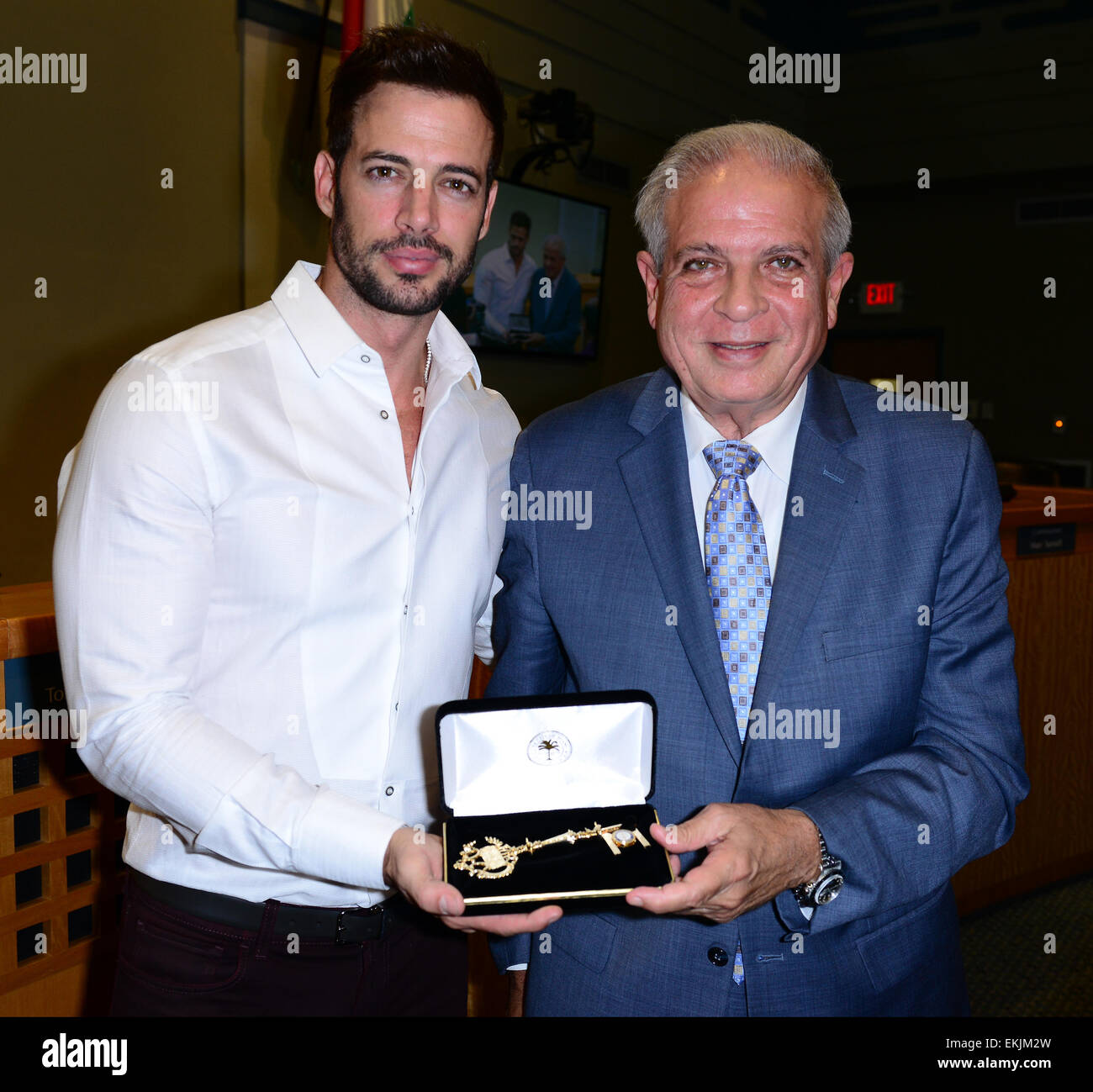 William Levy receives the key to the city of Miami Featuring: William ...