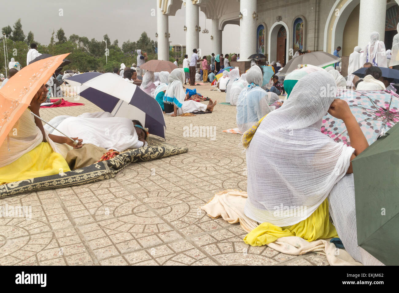Addis Ababa, Ethiopia. 10th Apr, 2015. Devoted Ethiopian Orthodox ...