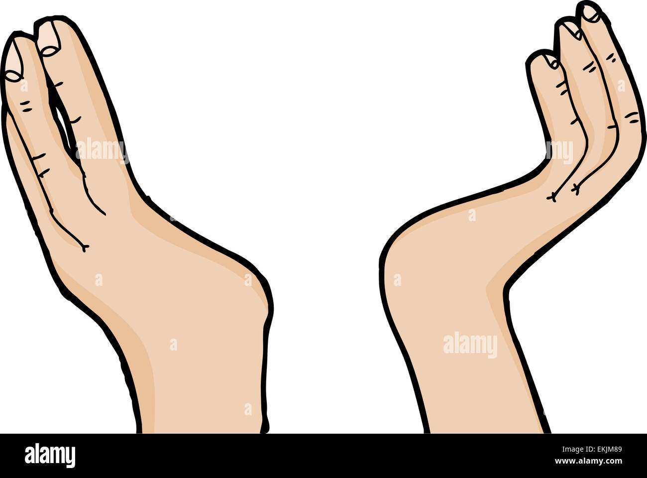 Close up of hands holding hands nothing Stock Photo - Alamy