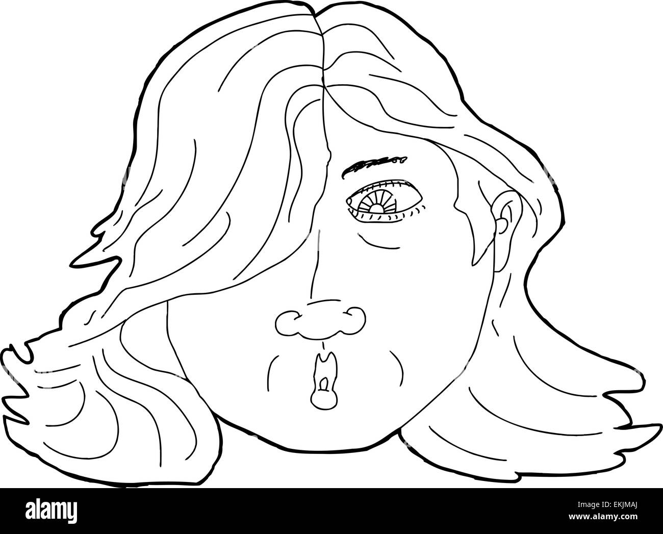 Surprised face illustration hi-res stock photography and images - Alamy