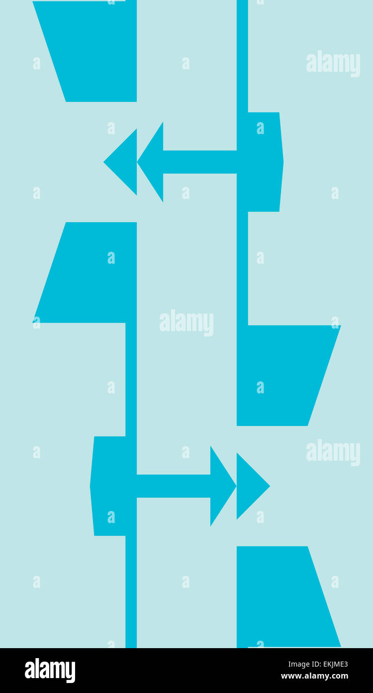 Blue abstract arrows and polygons in seamless pattern Stock Photo - Alamy