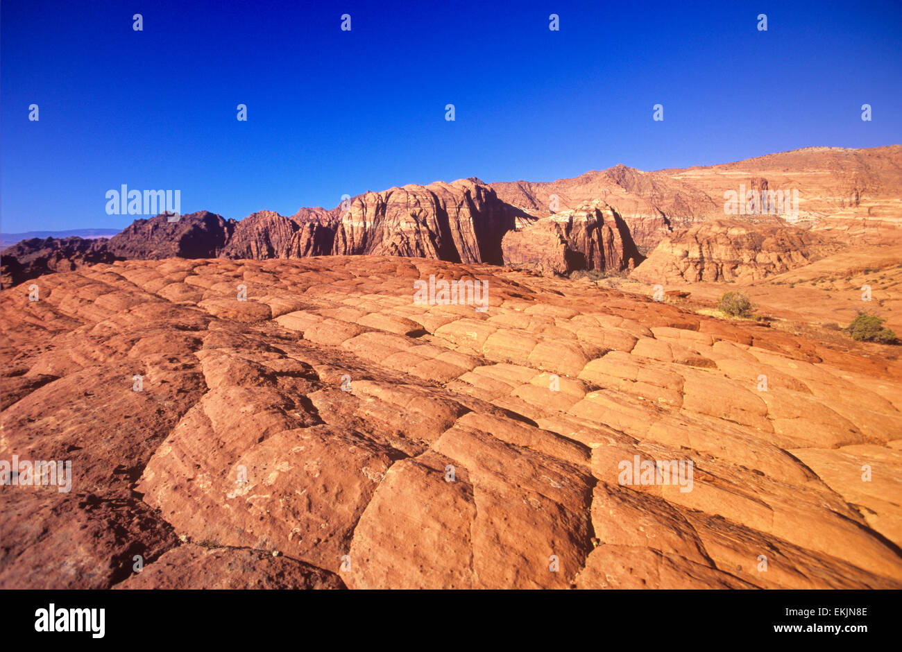 Red Rock formations at Petrified Sand Dunes, Snow Canyon State Park ...