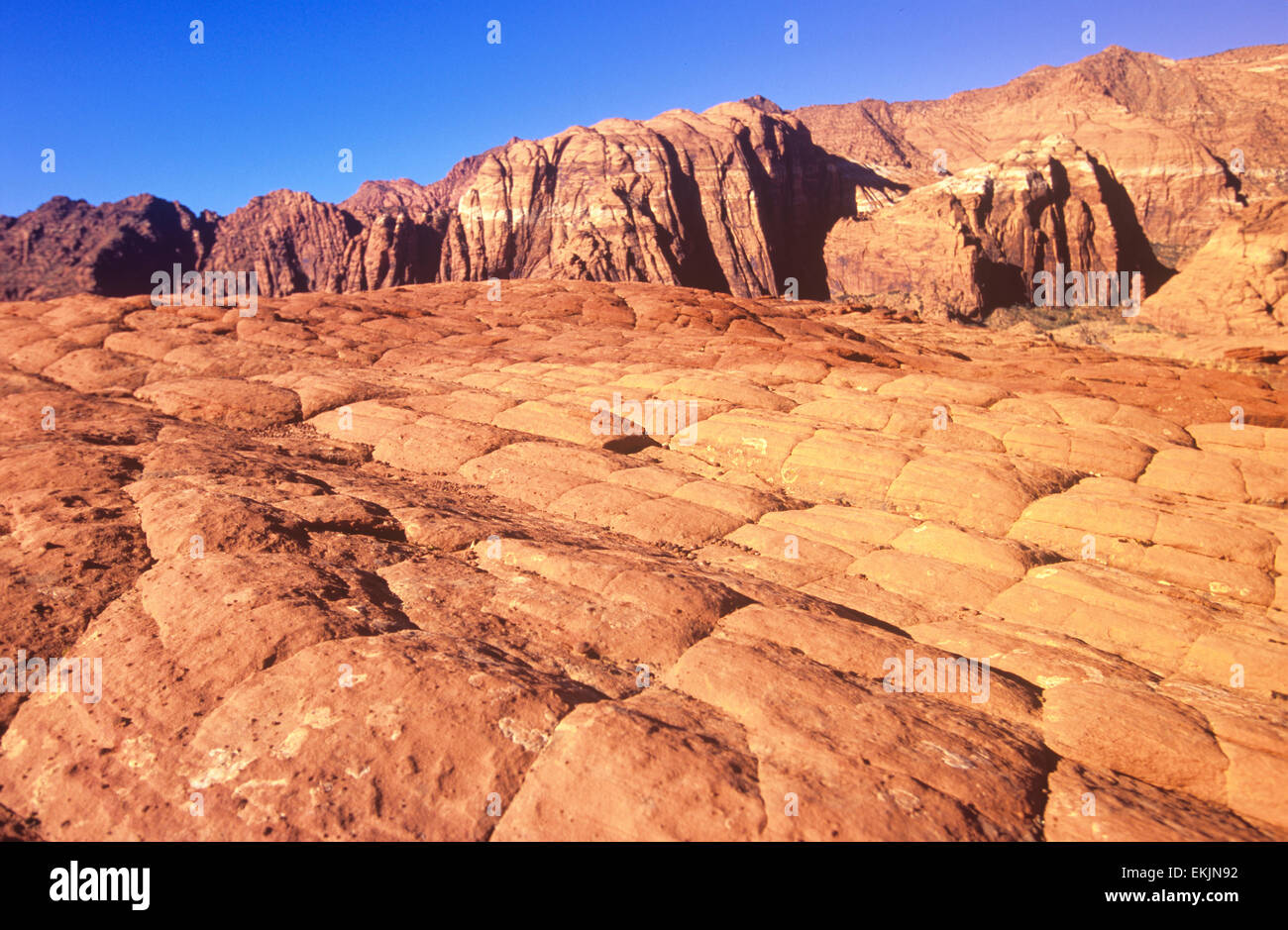 Red Rock formations at Petrified Sand Dunes, Snow Canyon State Park ...