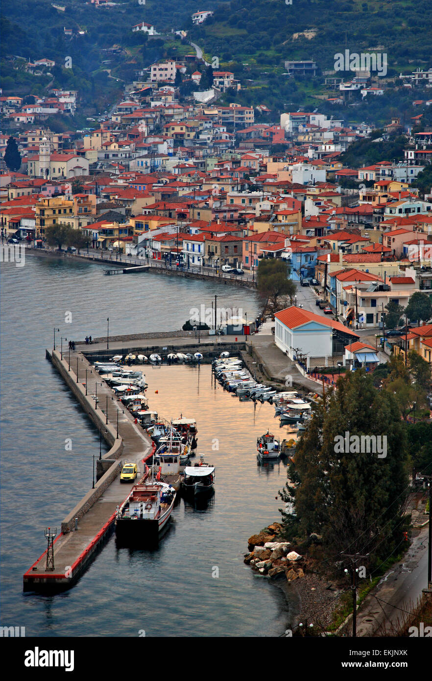 Limni, one of the most beautiful towns of Evia (Euboea) island (Greece ...
