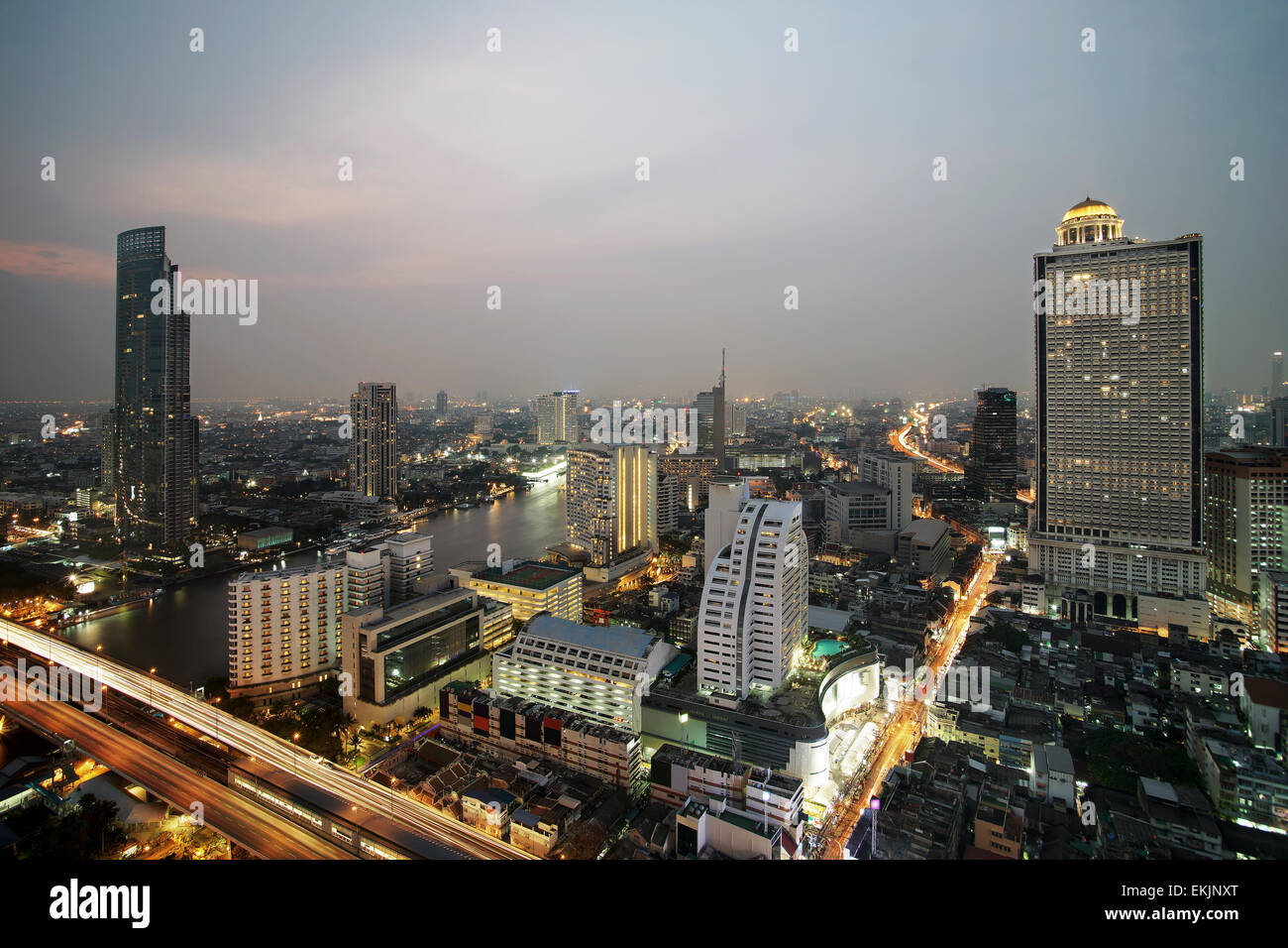 cityscape of bangkok with beautiful sky background Stock Photo - Alamy