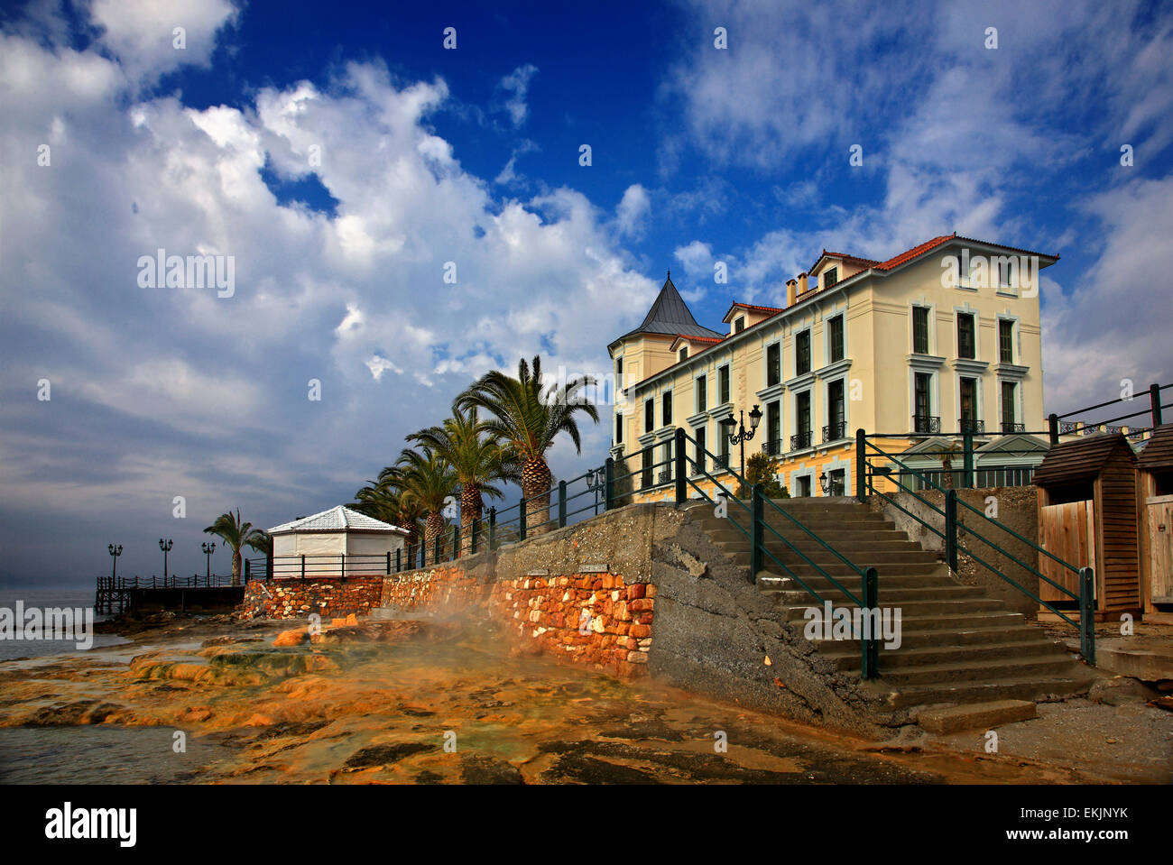 "Thermae Sylla Spa", the most famous building of Edipsos ("Aidipsos ...