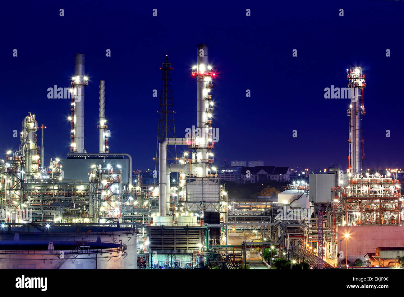 Oil refinery petrochemical plant bangkok hi-res stock photography and ...