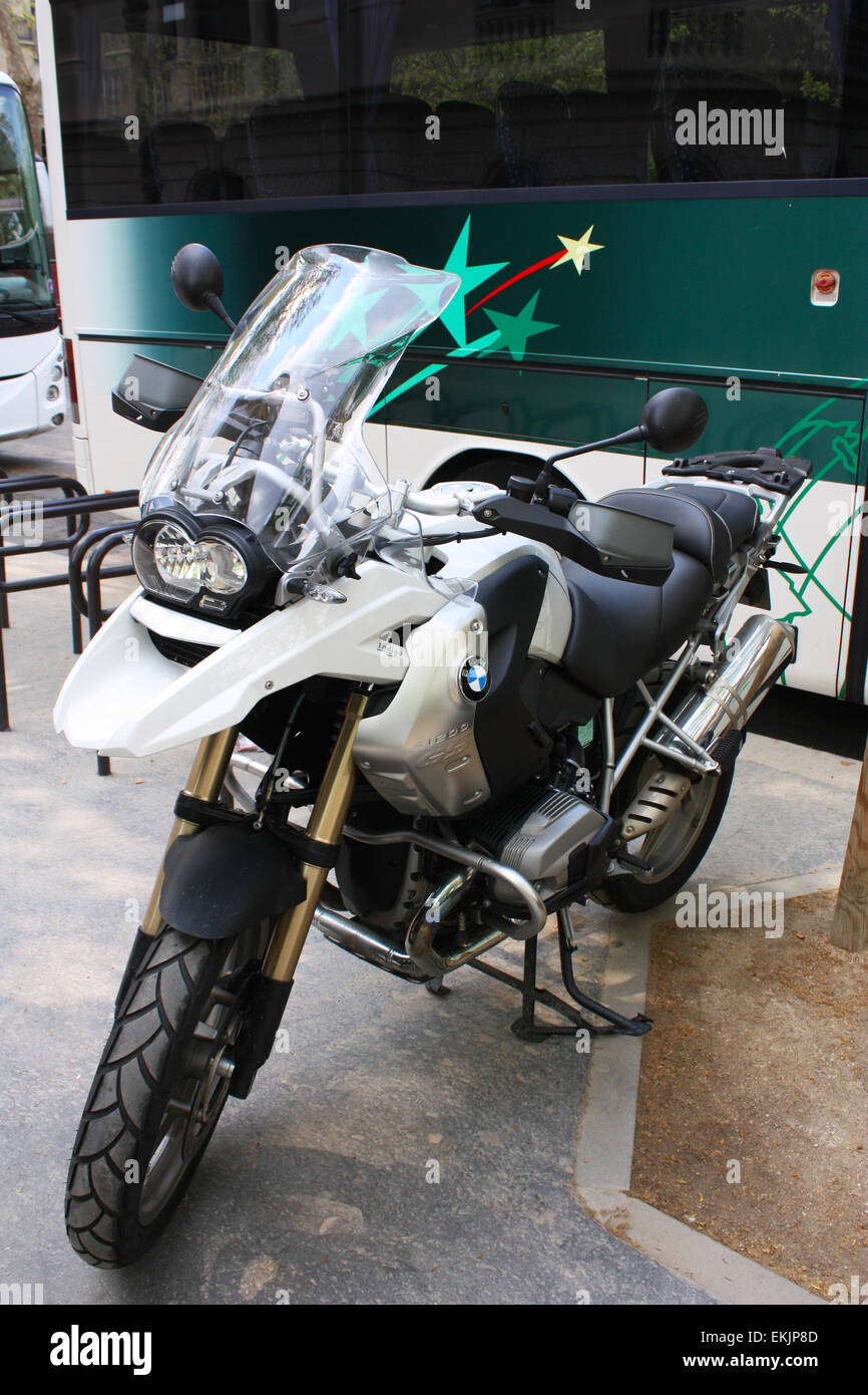 Motorcycle in Paris, France Stock Photo - Alamy