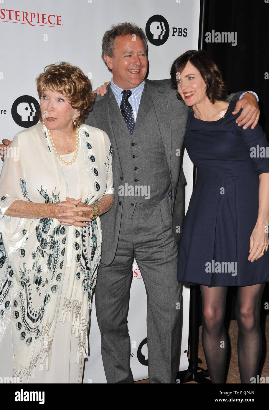 LOS ANGELES, CA - JULY 22, 2012: Shirley MacLaine, Hugh Bonneville ...