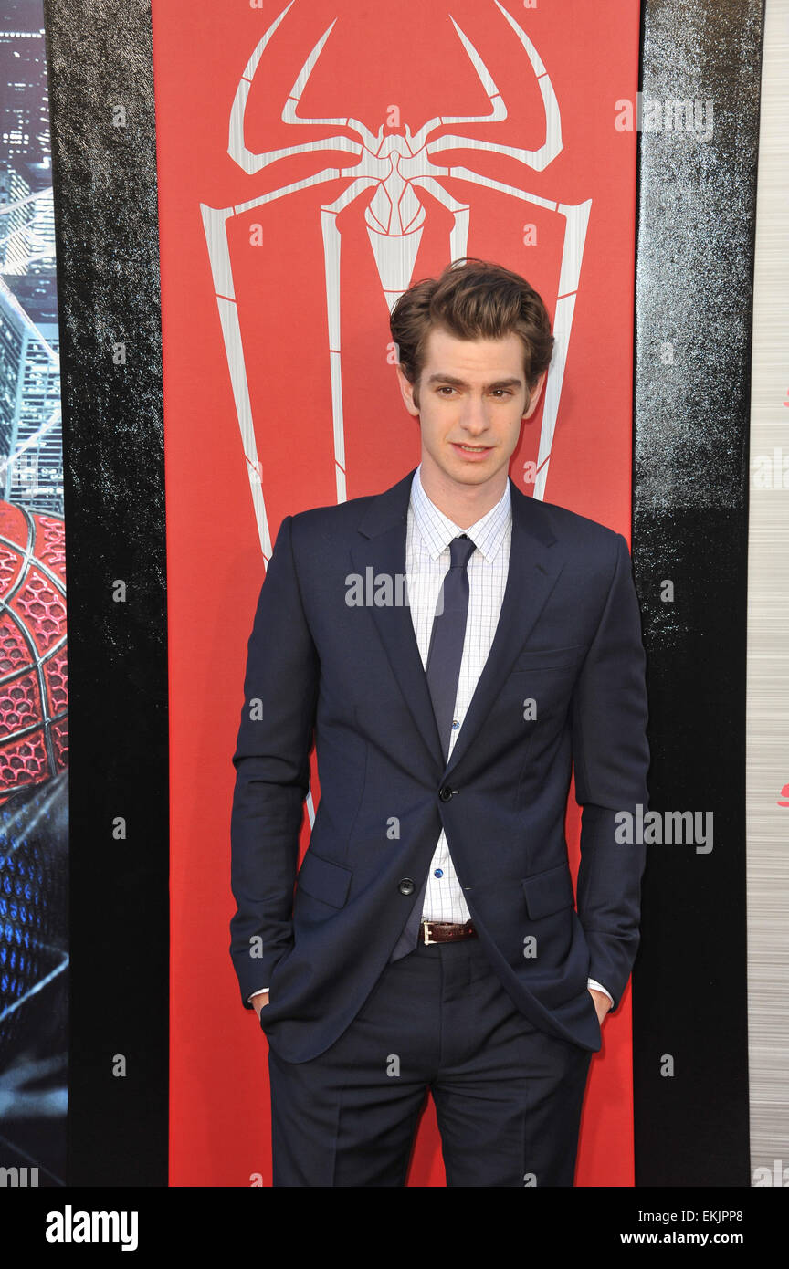 LOS ANGELES, CA - JUNE 29, 2012: Andrew Garfield at the world premiere ...