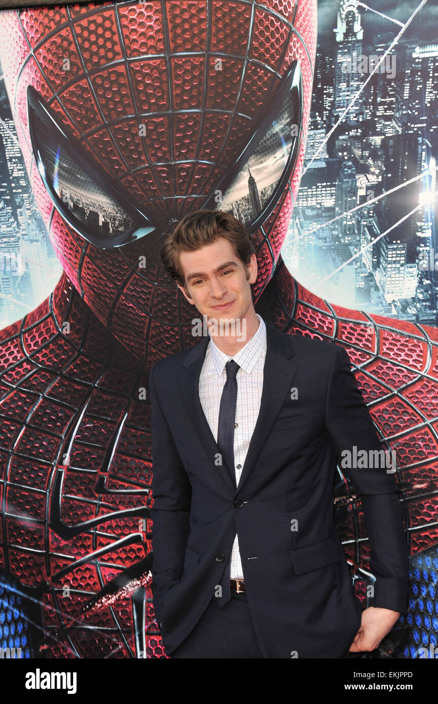 LOS ANGELES, CA - JUNE 29, 2012: Andrew Garfield at the world premiere ...