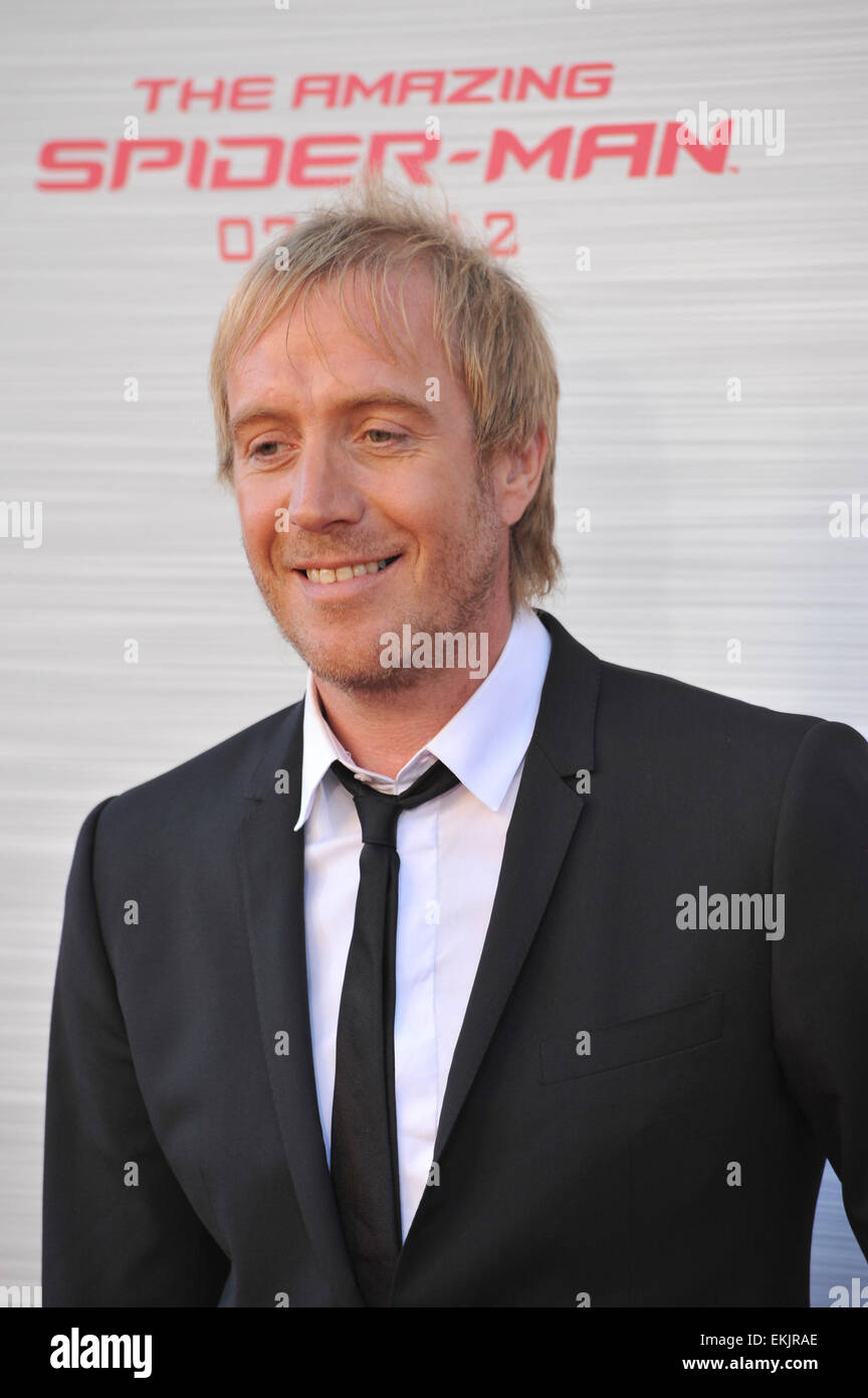 LOS ANGELES, CA - JUNE 29, 2012: Rhys Ifans at the world premiere of ...