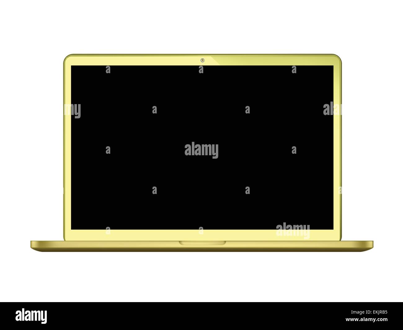 Modern glossy laptop isolated on white vector eps10 Stock Vector Image ...