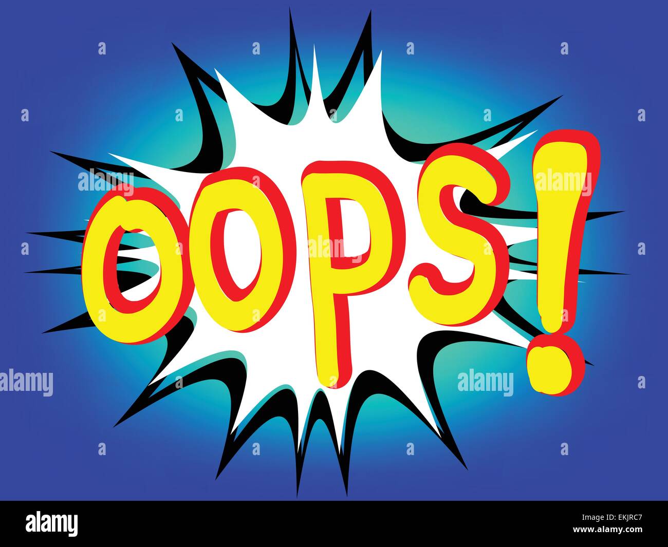 oops! Comic Speech with boom on the background Stock Vector Image & Art ...