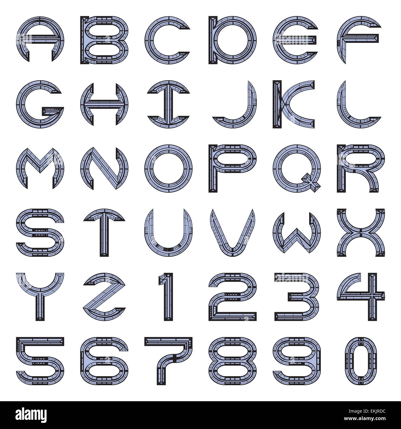 Letters of the alphabet set on white Stock Vector Image & Art - Alamy