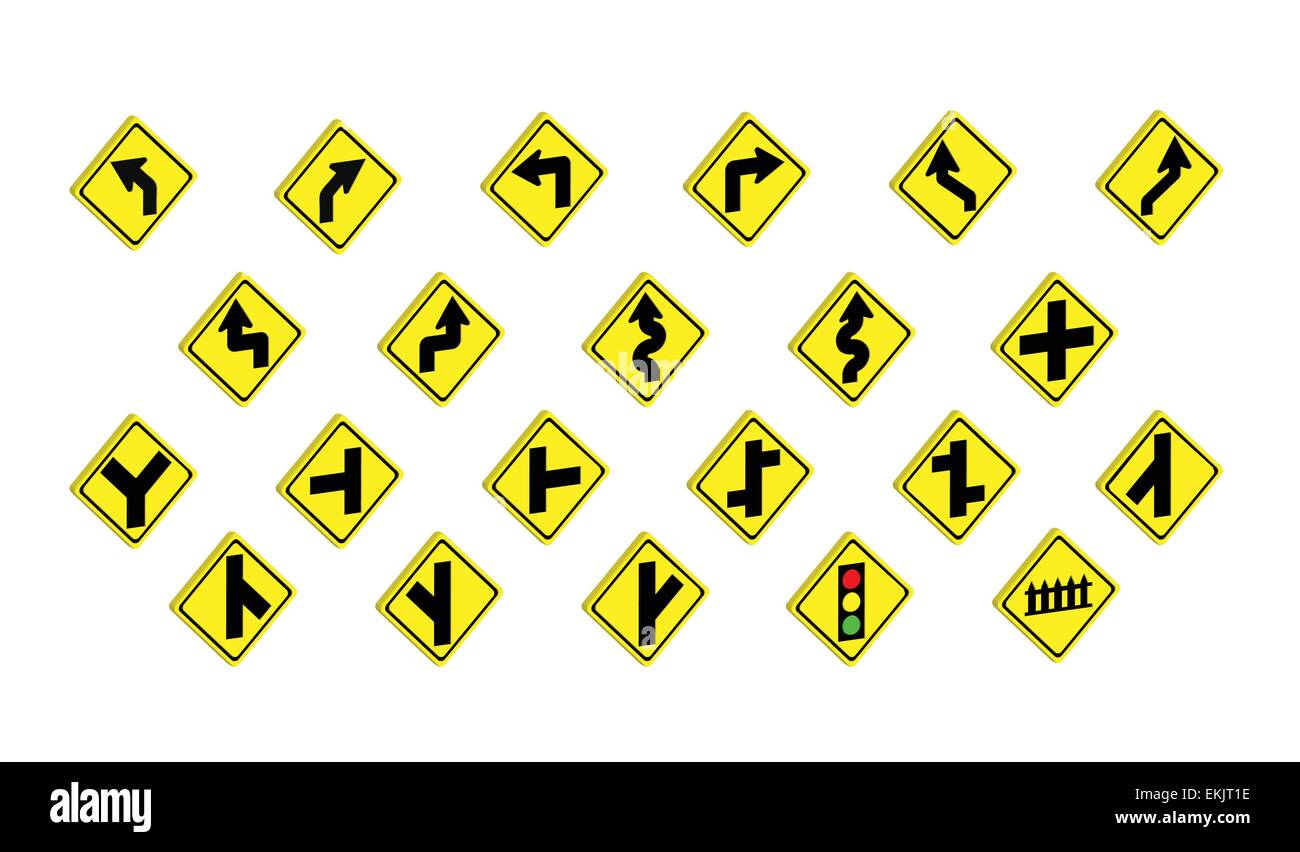 Yellow Traffic Signs
