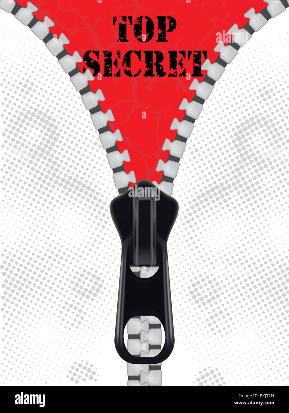 Top secret background with closing the zipper Stock Vector Image & Art ...