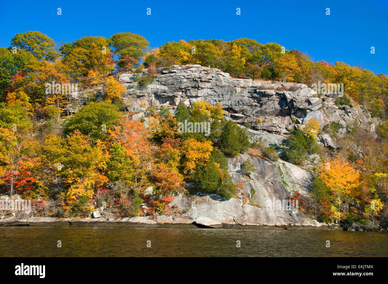 Joshua Rock, from Connecticut River tour boat, Lyme, Connecticut Stock ...