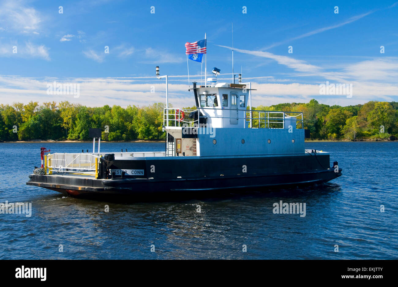 Chester hadlyme ferry hi-res stock photography and images - Alamy