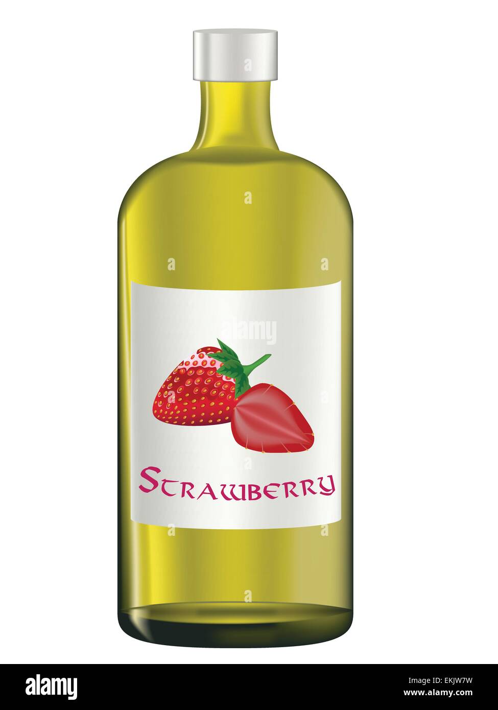 Bottles for strawberry juice . Vector illustration Stock Vector Image ...