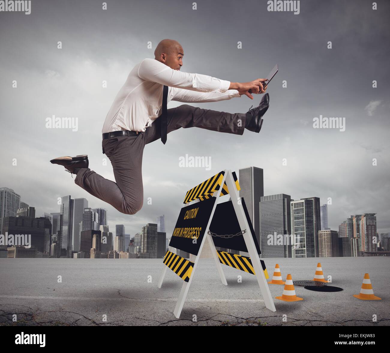 Distracted worker hi-res stock photography and images - Alamy