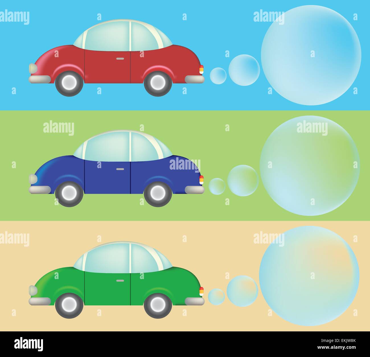 Bubble cars Stock Vector Images - Alamy