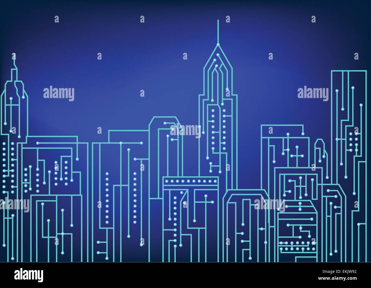 Art of electrical circuit design , Newyork city Stock Vector Image ...