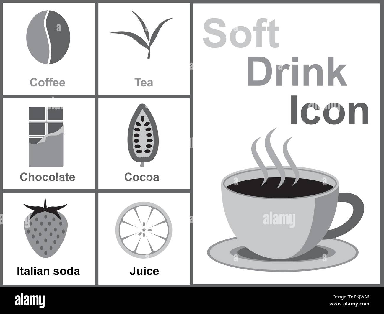 Soft drinks vector vectors hi-res stock photography and images - Alamy
