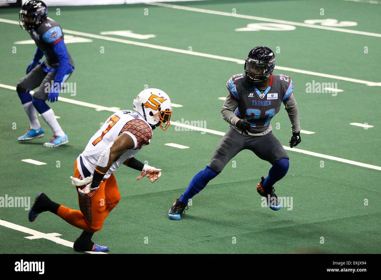 April 9, 2015 - DB ALLEN CHAPMAN (21) plays defense. The Portland ...