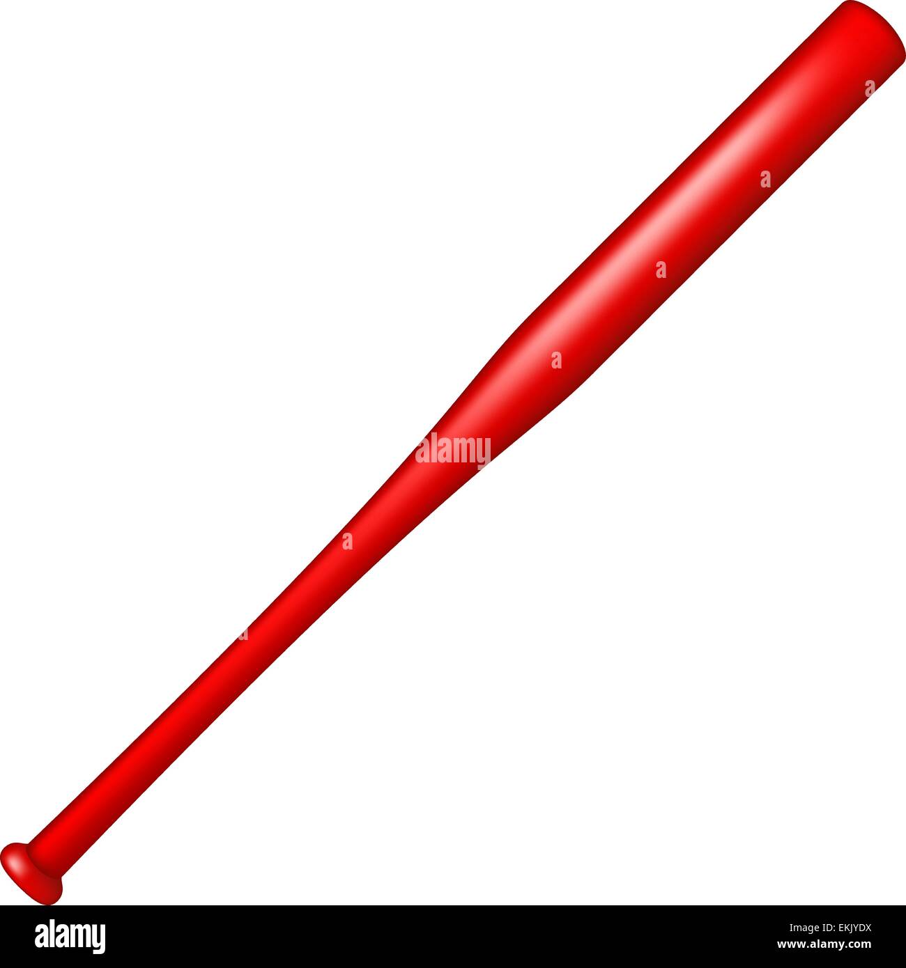 Baseball bat in red design on white background Stock Vector Image & Art ...