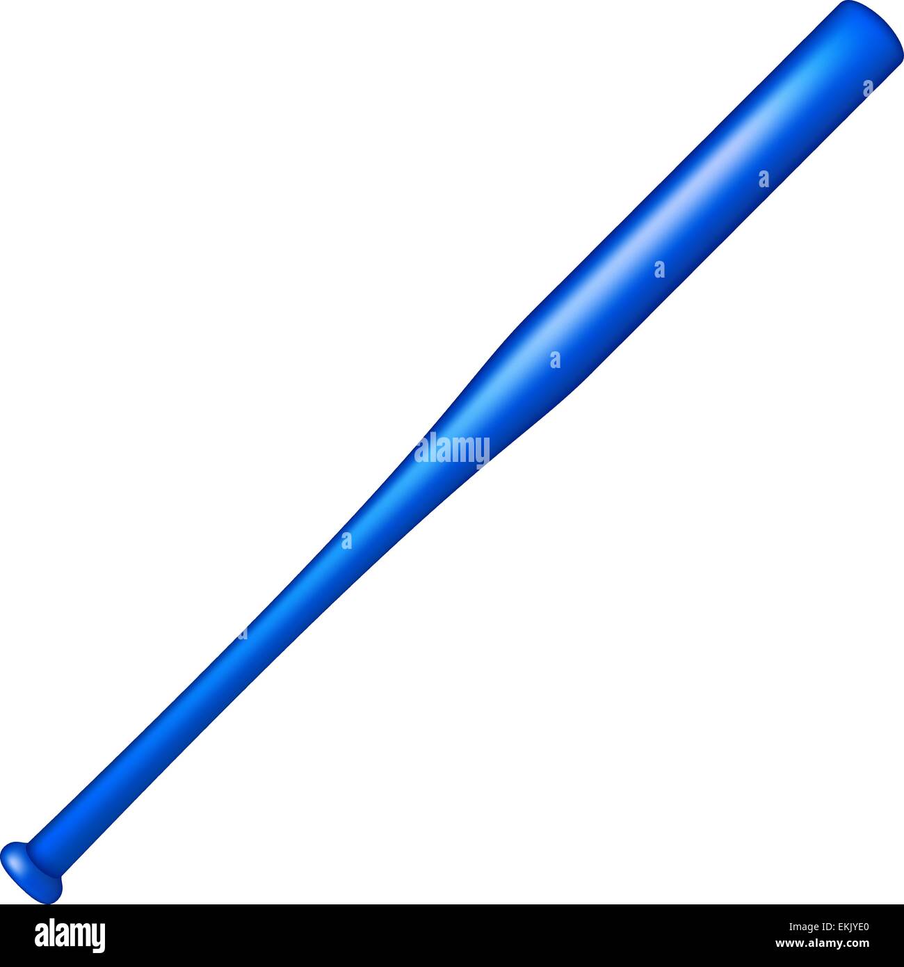 Baseball bat in blue design on white background Stock Vector Image ...