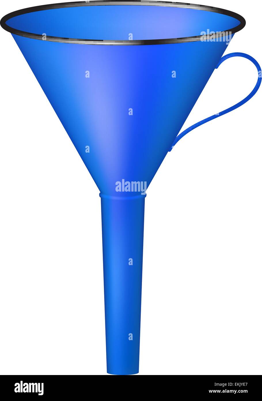 Funnel in blue design on white background Stock Vector Image & Art - Alamy