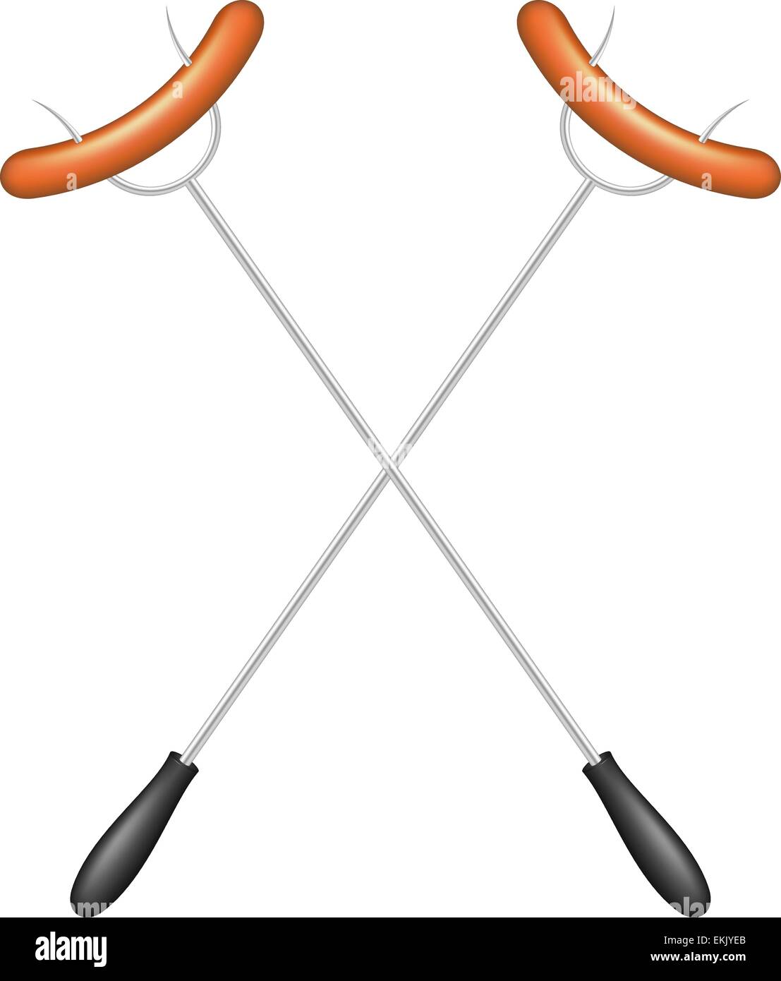 Forks crossed Stock Vector Images - Alamy