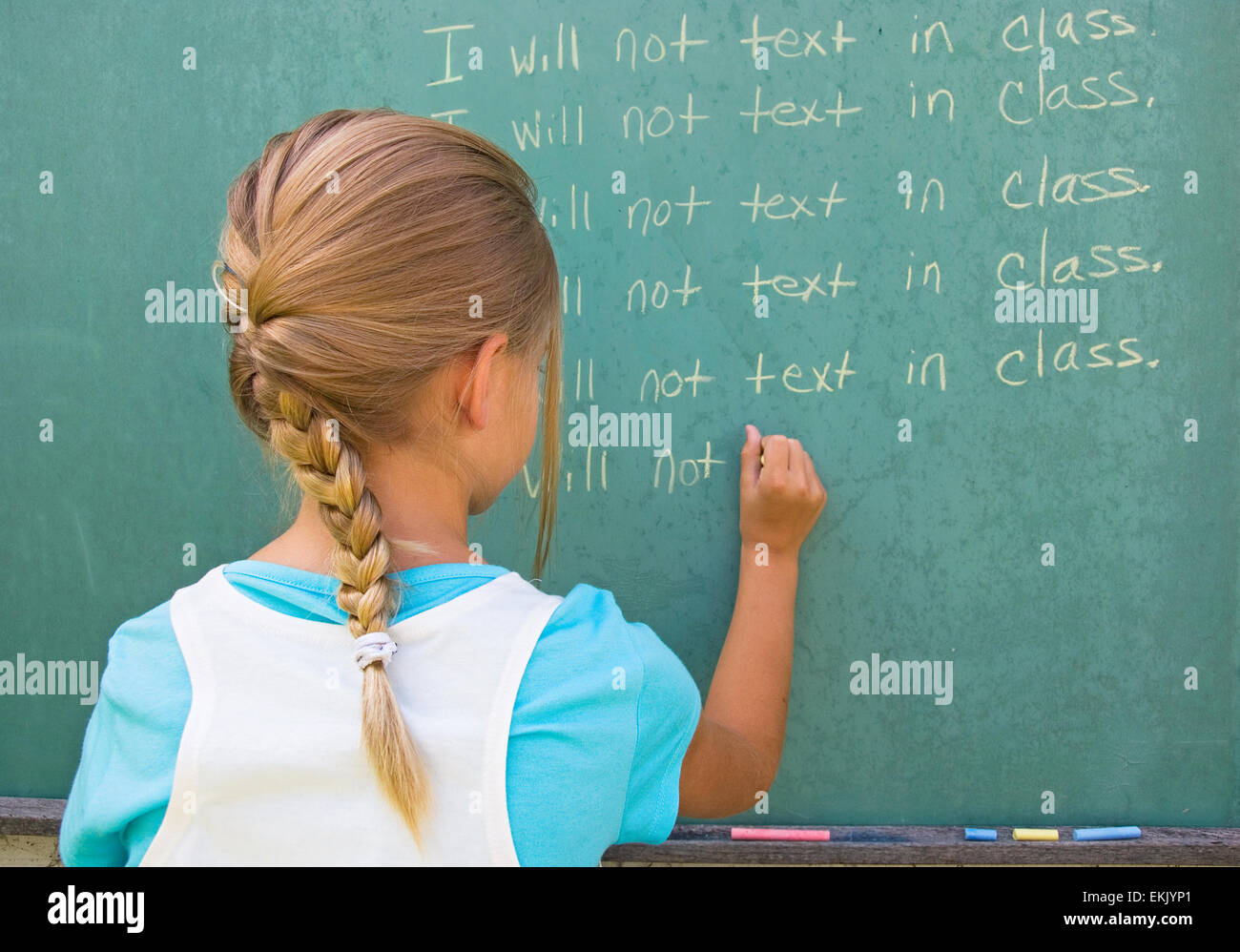 Child Writing Lines Stock Photos & Child Writing Lines Stock Images - Alamy