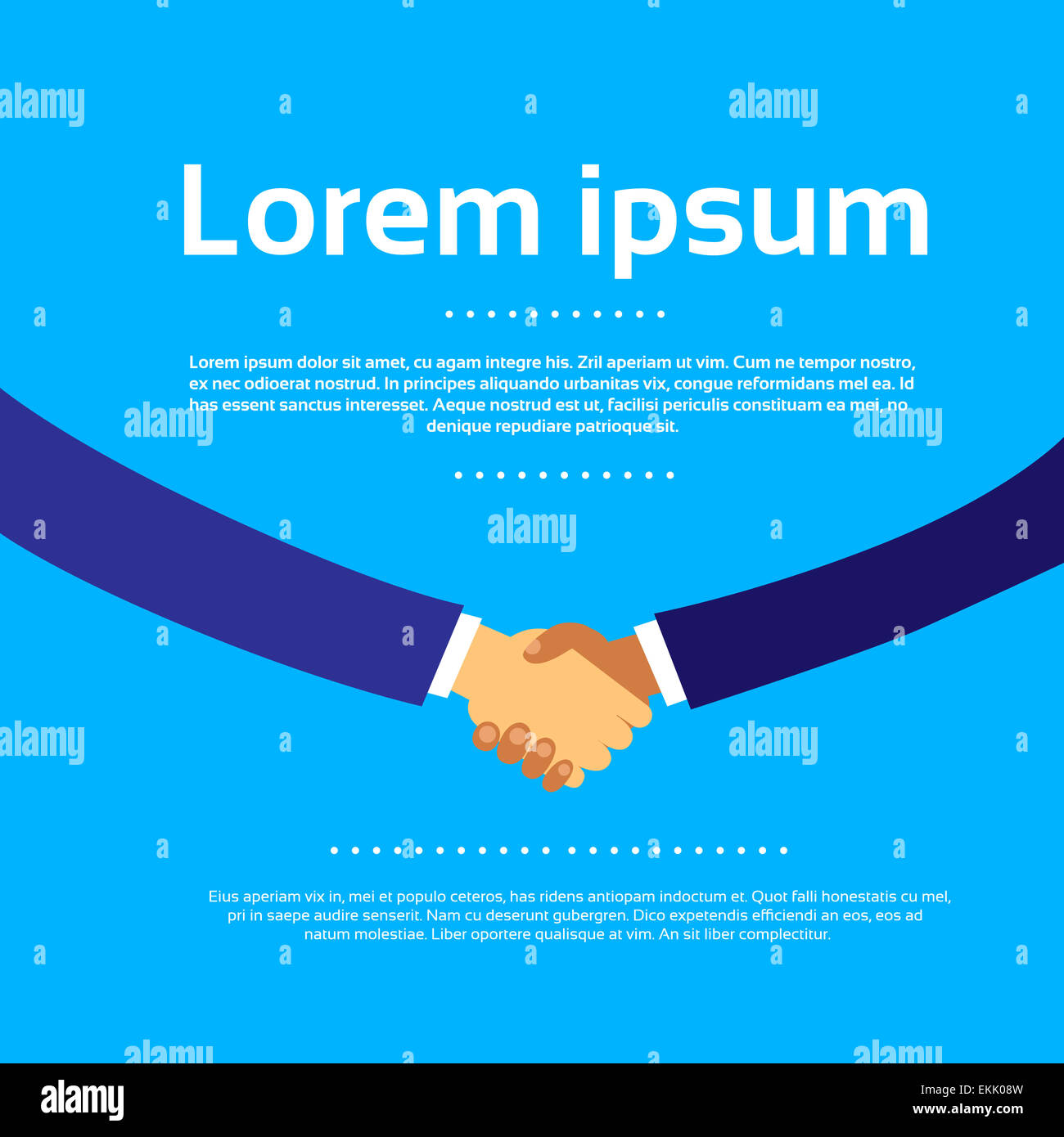 Handshake with Copy Space Business Hands Shake Flat Design Stock Photo ...